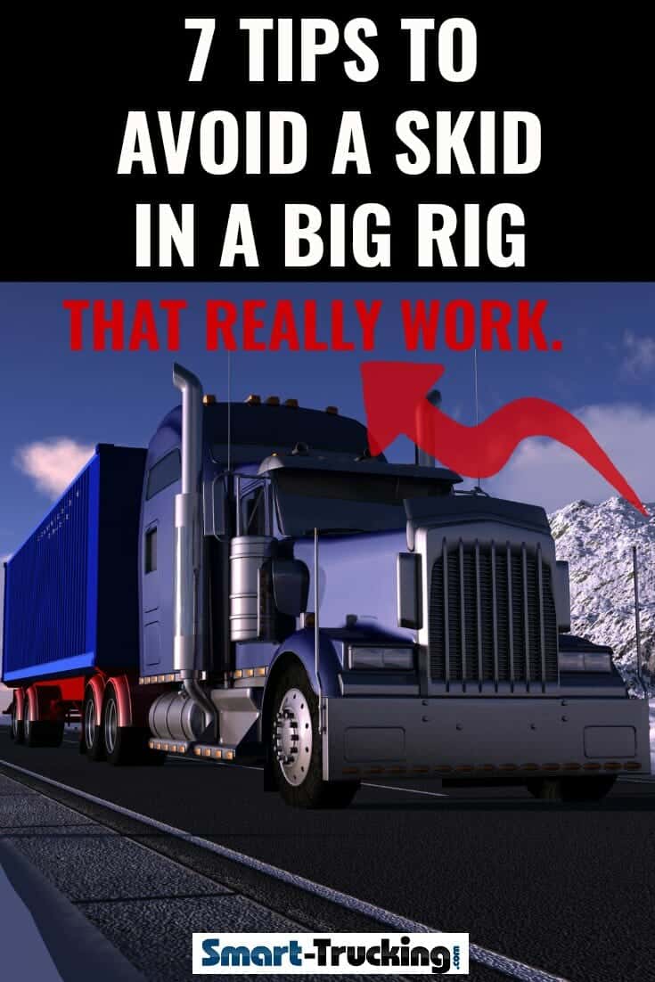 7 Tips To Avoid a Skid in a Big Rig